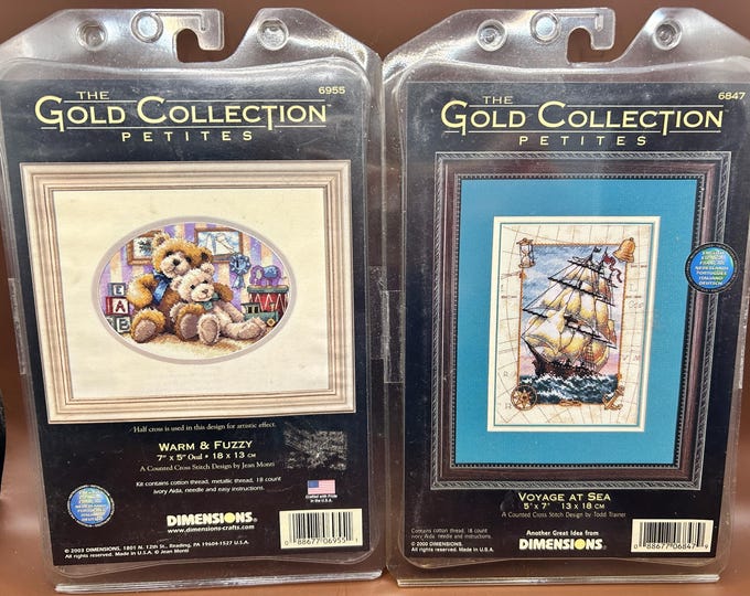 Vintage Cross Stitch Kits-the Gold Collection Petites-dimensions-warm ...