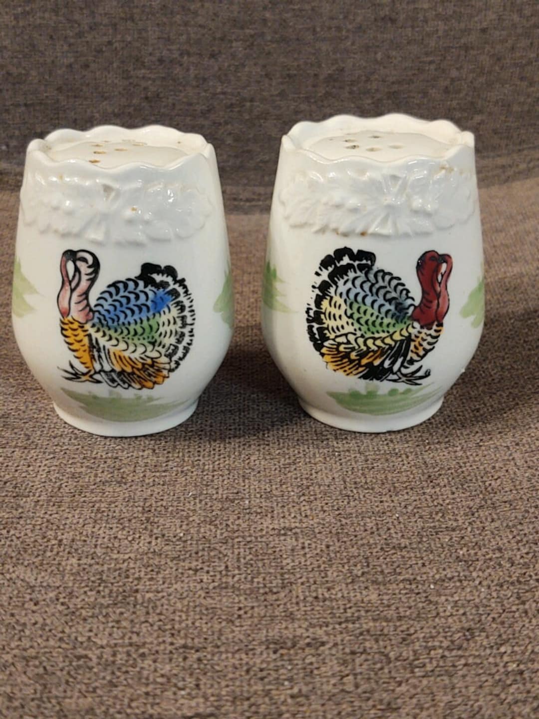 Vintage Lefton Turkey Salt and Pepper Shaker Set - - Etsy