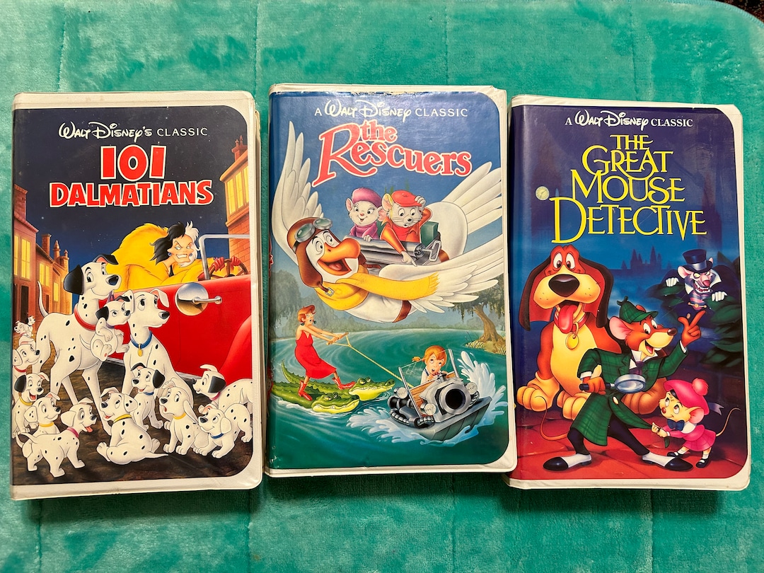 Vintage Walt Disney VHS Tapes-black Diamond Classics-lot of 3-the Great ...