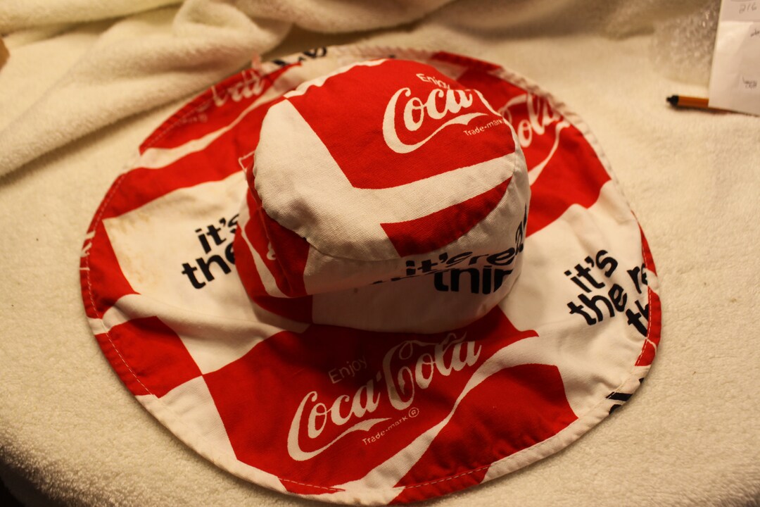 Vintage Licensed Coca-cola Hat - Circa 1970s - FREE SHIPPING - Etsy