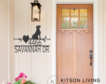 Labrador Address Sign - Etsy
