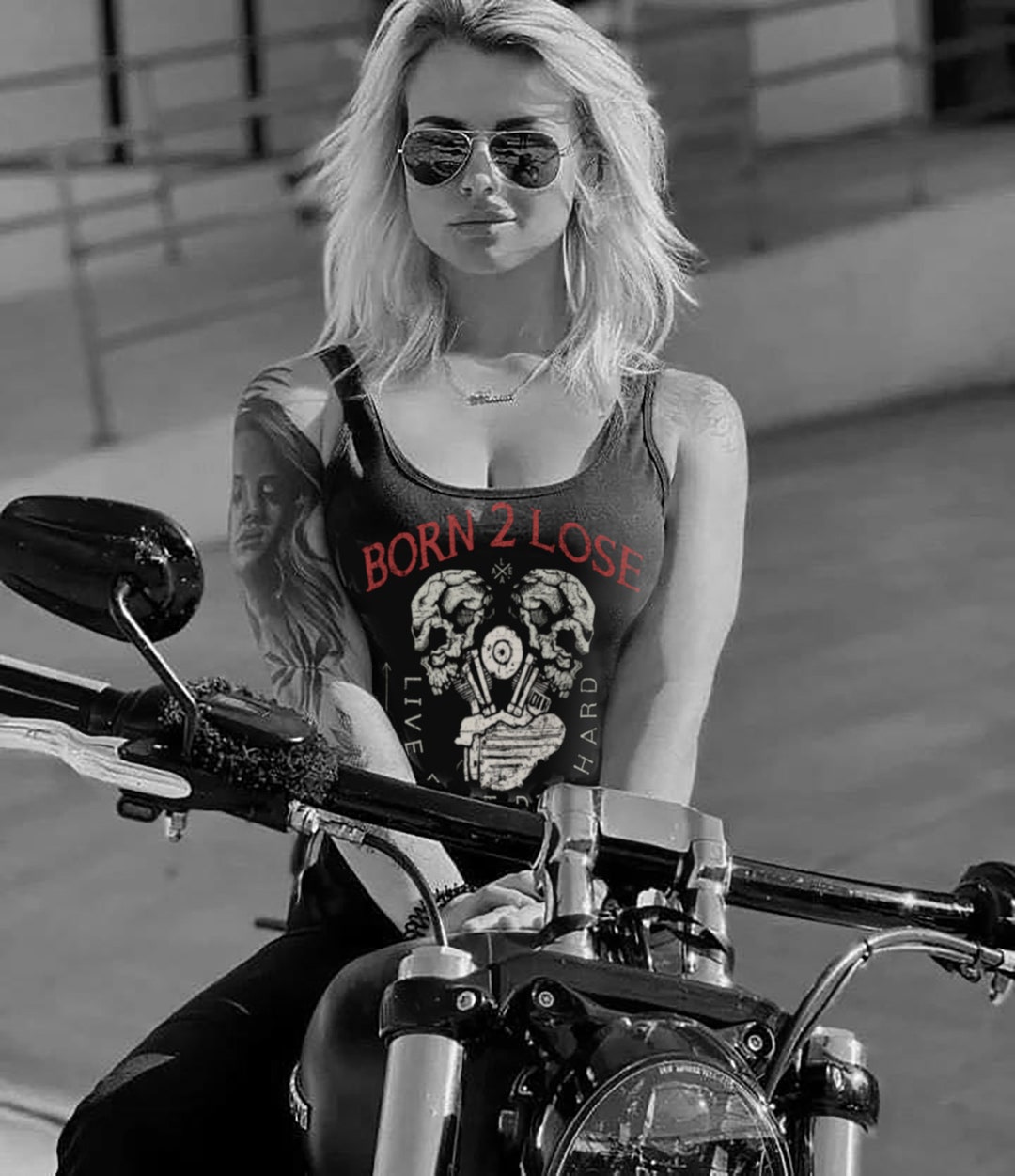 Born 2 Lose - Live 2 Win Ladies Motorcycle Tank - Etsy