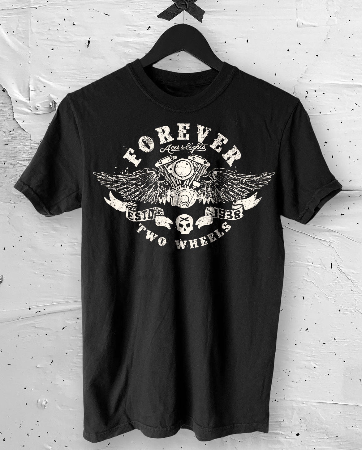 Motorcycle Shirt for Men - Forever Two Wheels - Biker Shirt for Men ...