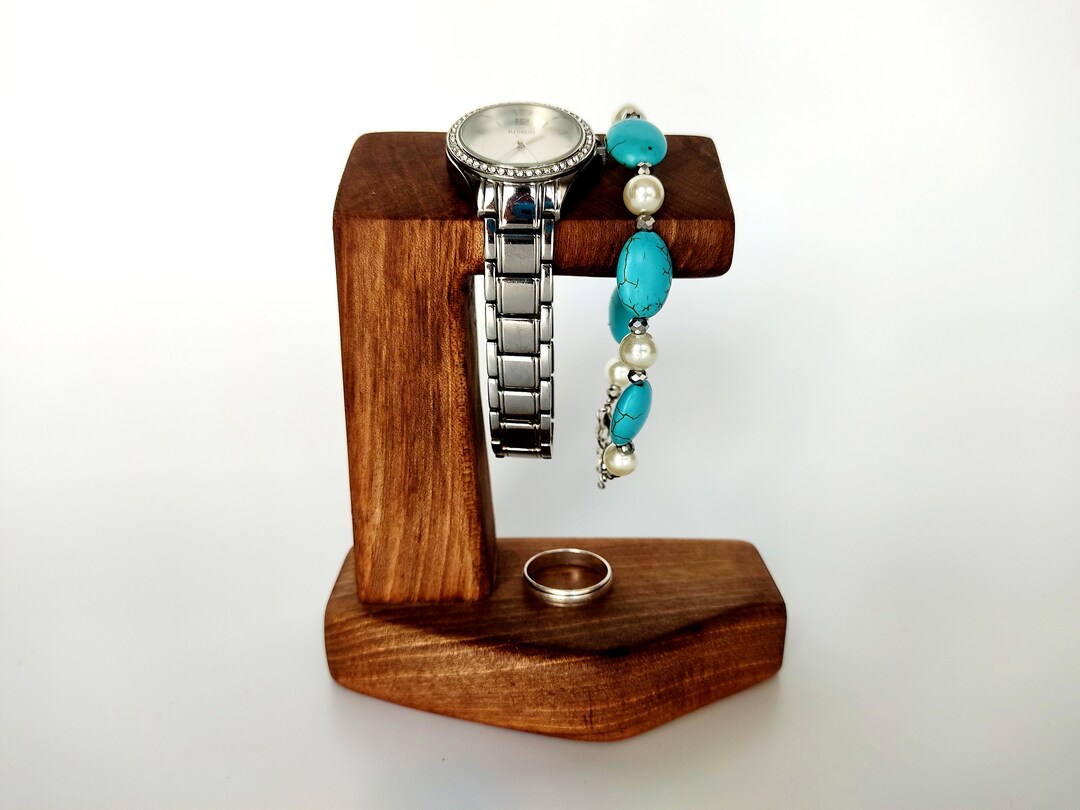 Watch Stand, Walnut Watch Holder, Bracelet Holder, Wood Watch Stand ...