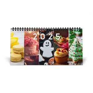 Desk Calendar, 2025 Photos of Desserts and Pastries, Foodie Gift ...