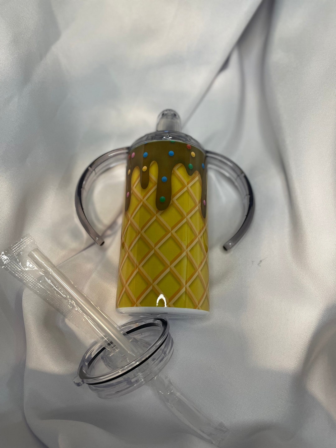 Chocolate Ice Cream Cone Sippy Cup ready to Ship - Etsy