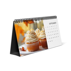 Desk Calendar, 2025 Photos of Desserts and Pastries, Foodie Gift ...