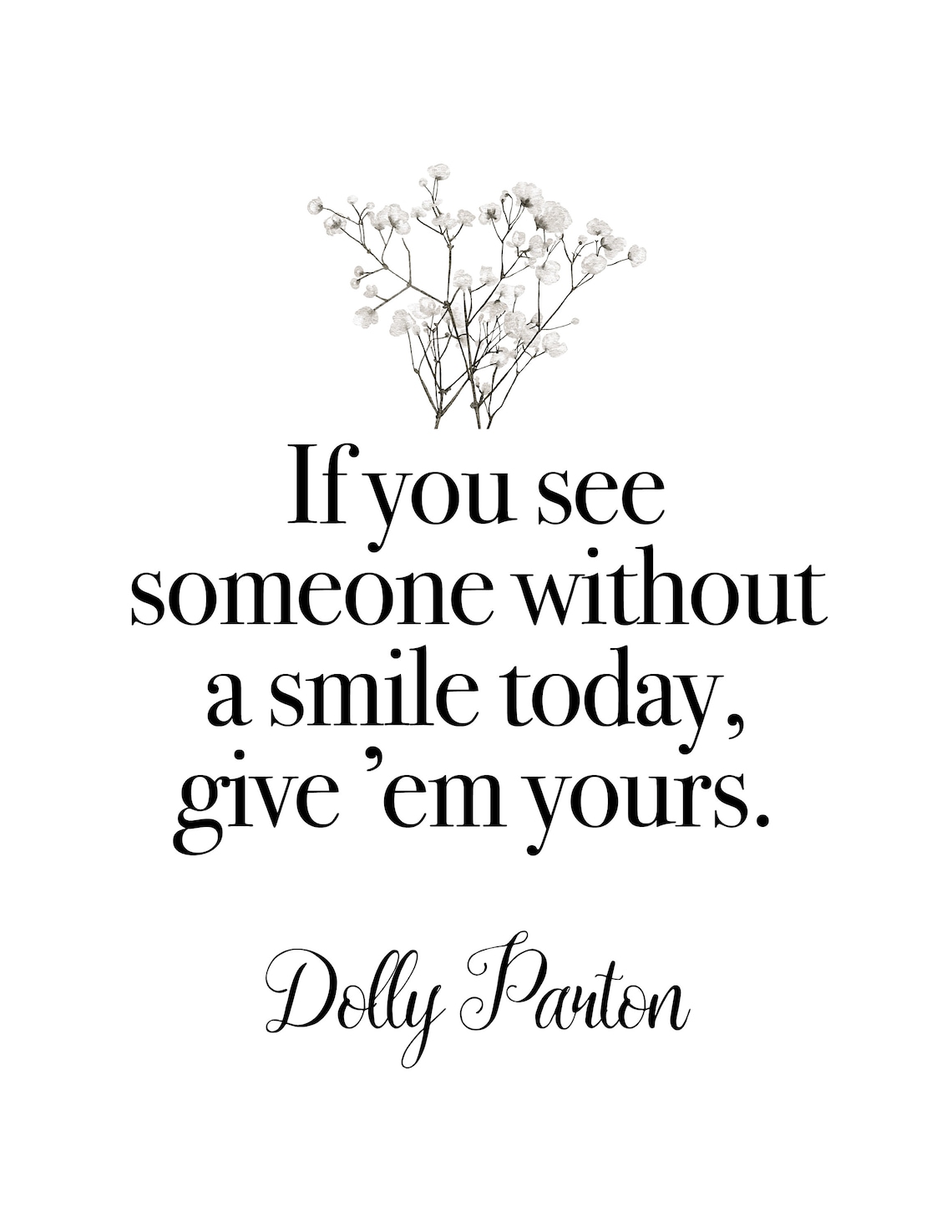 Dolly Parton Quote, Inspirational Quote, Art Decor, Art Print, Wall Art ...