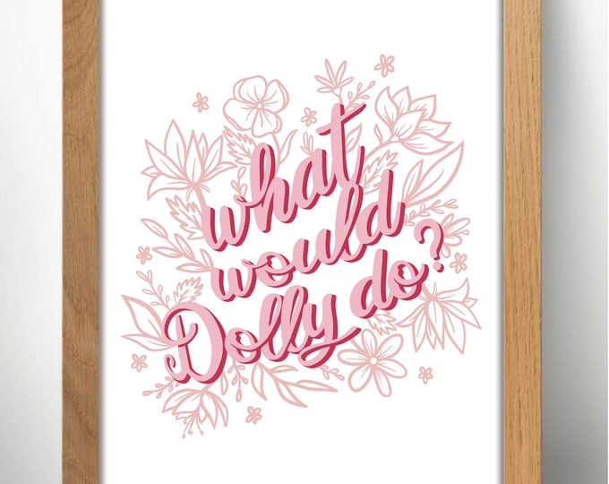 Printable Dolly Parton Print, Quote Wall Art, Feminist Poster, Neutral ...