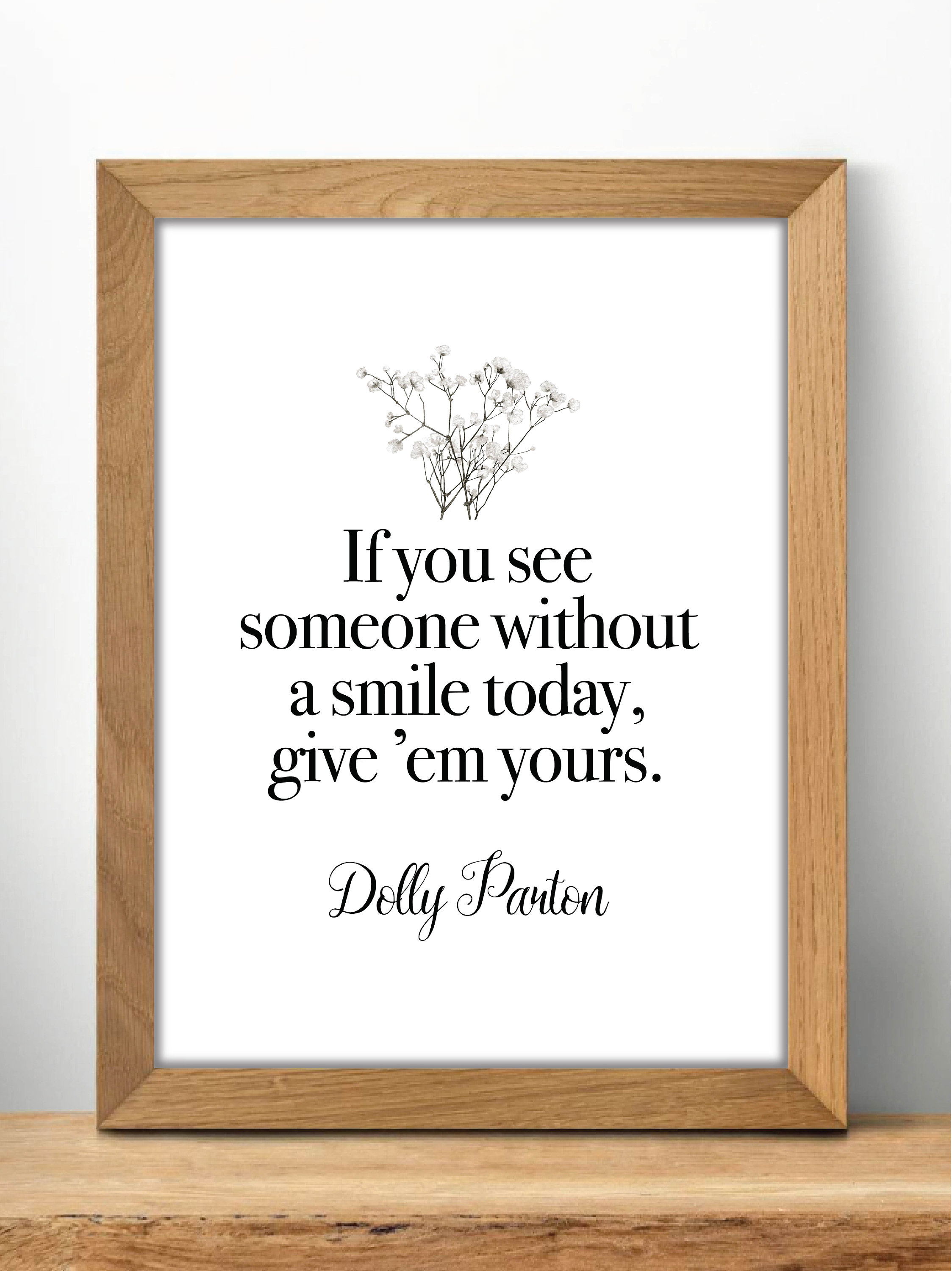 Dolly Parton Quote, Inspirational Quote, Art Decor, Art Print, Wall Art ...