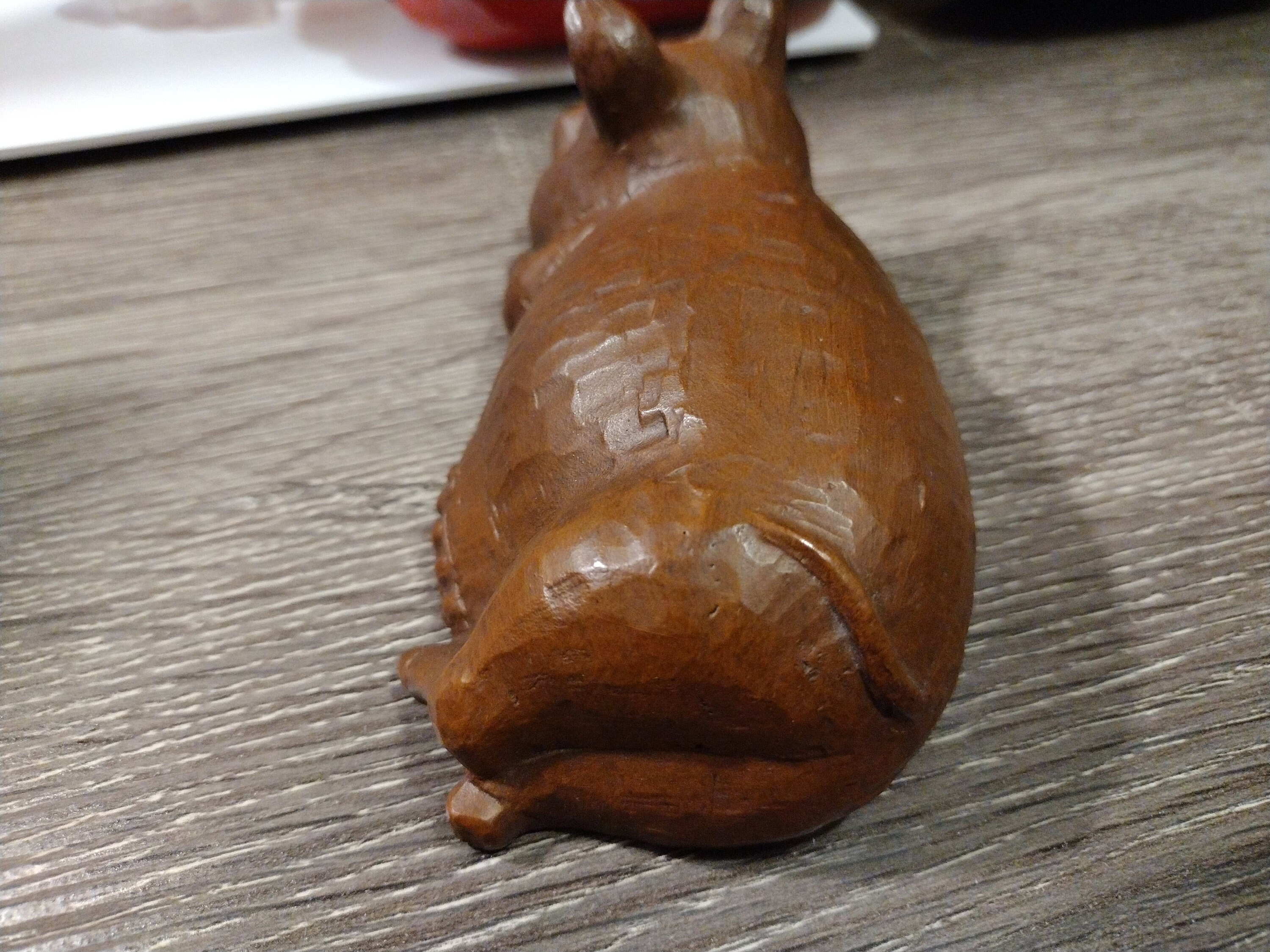 Red Mill Smiling Laying Pig Figurine Hand Crafted Pecan Shells - Etsy