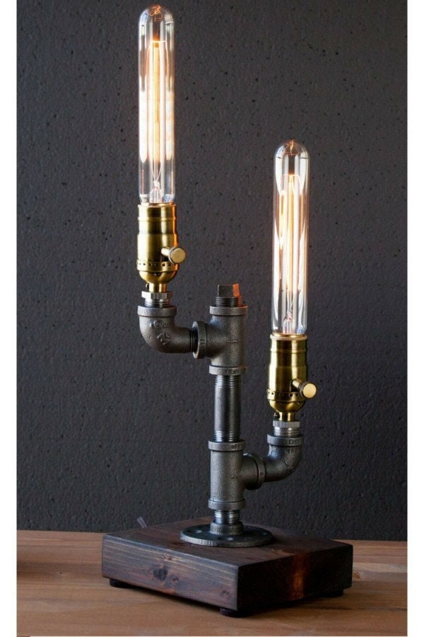 Pipe Man Lamp / Industrial Lighting / Handcrafted / Adjustable - Etsy