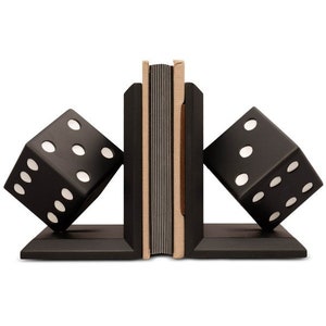 Dice Figured Book Holder GOLD , BOOKSHELF DECOR , Reading Stand ...