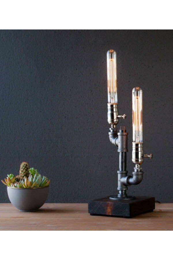 Pipe Man Lamp / Industrial Lighting / Handcrafted / Adjustable - Etsy