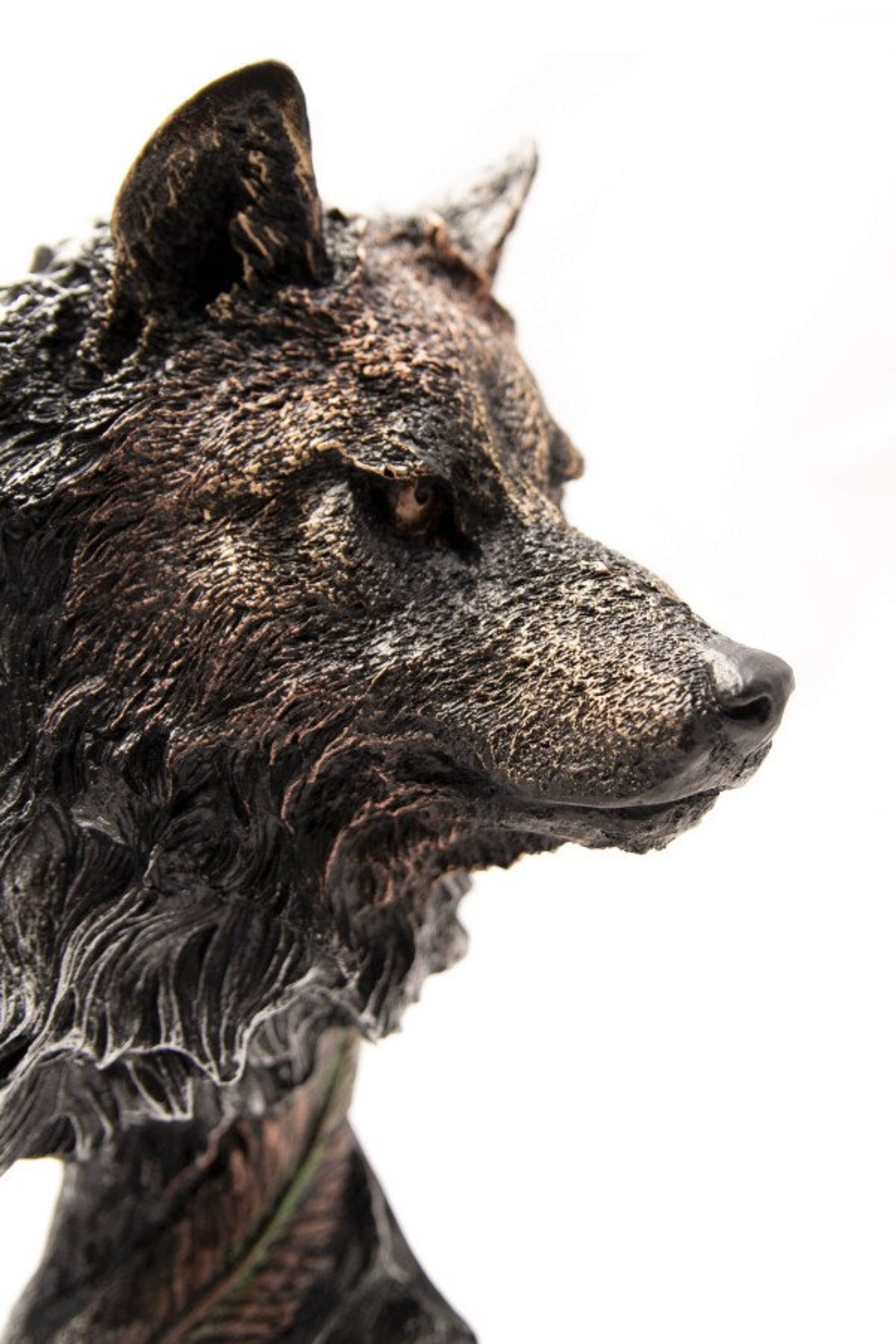 Wolf Figurine Statue / Home Decor /wolf Figure Decorative Gray - Etsy