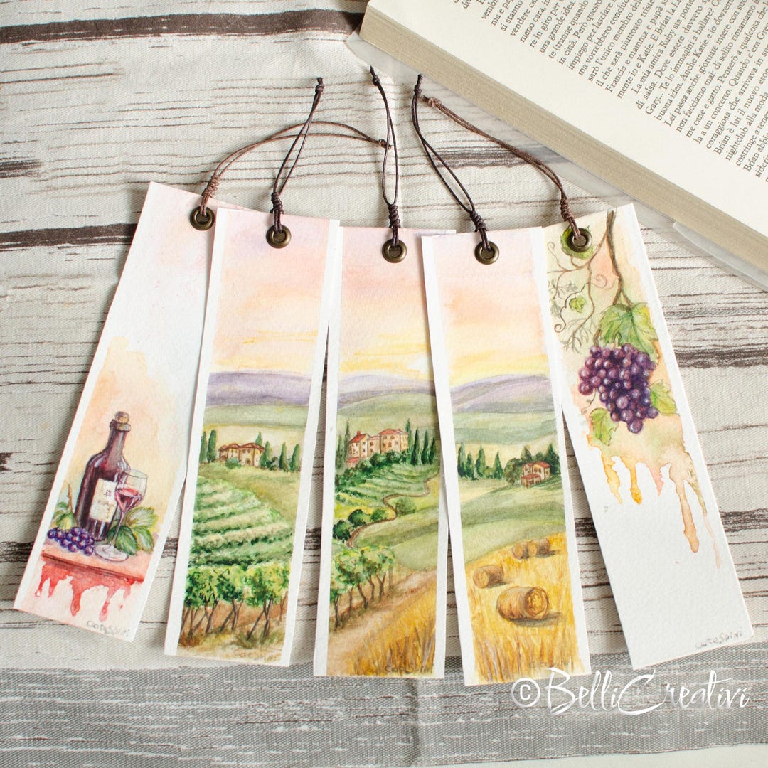 Bookmarks With Landscapes. Bookmarks With Tuscany. Bookmarks With ...