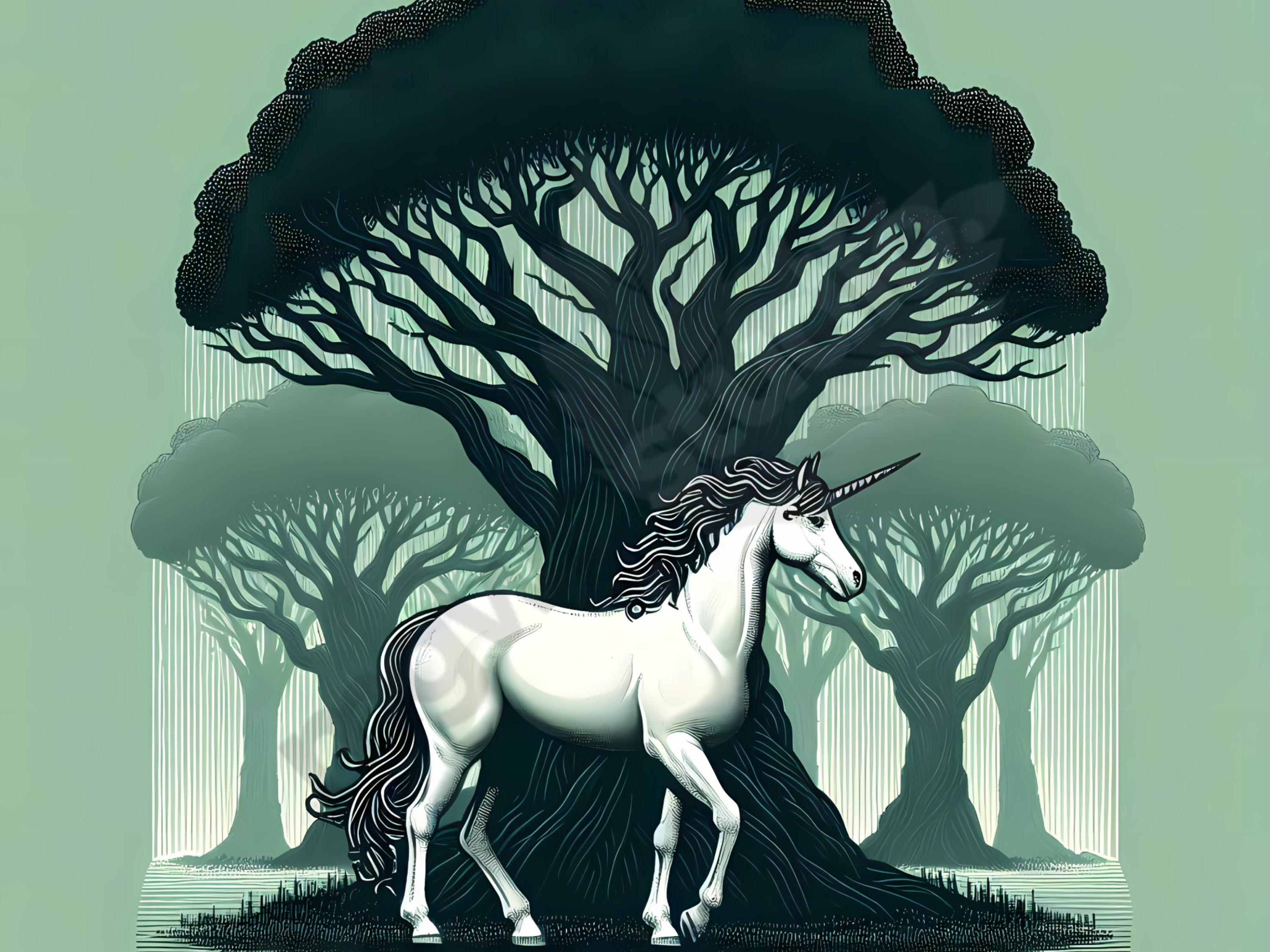 Unicorn Clipart: Fantasy Fabled Unicorn Art Prints (PNG, SVG Digital ...