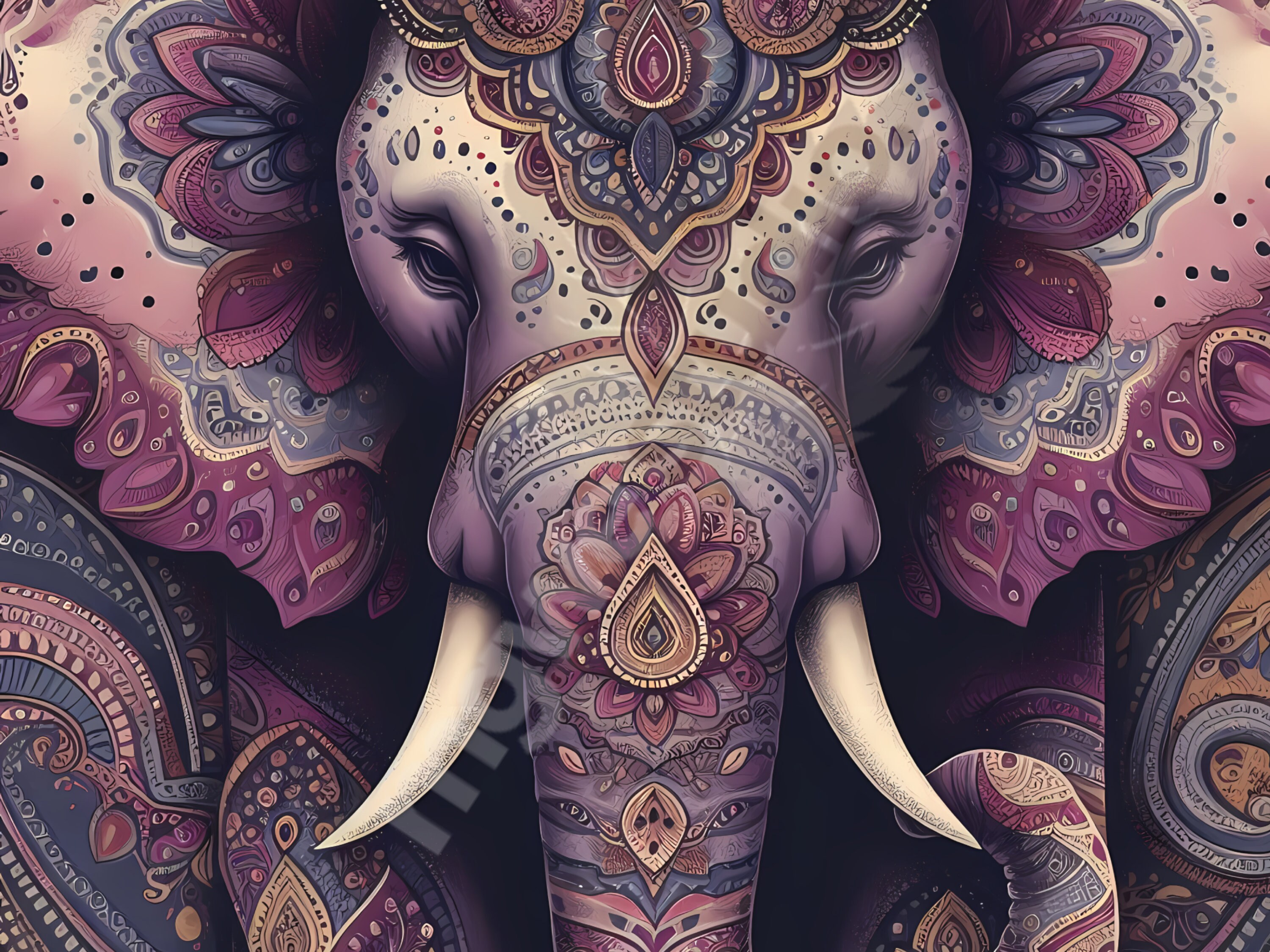 10 Elephant Digital Art, Elephant Clipart, Boho Printable, High Quality ...