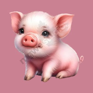 Imágenes prediseñadas de cerdito lindo, bebé animal PNG, SVG (descarga ...