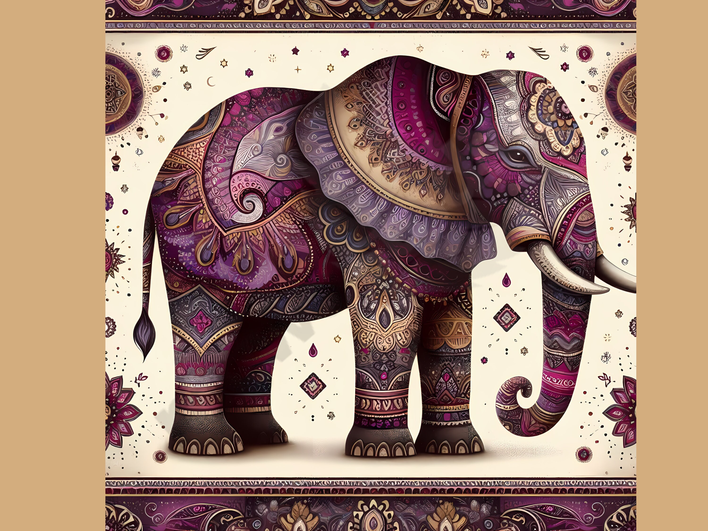 10 Elephant Digital Art, Elephant Clipart, Boho Printable, High Quality ...