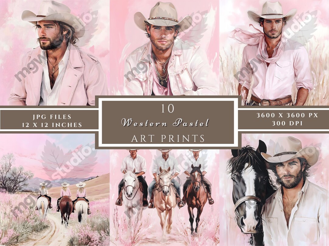 Western Wall Art Bundle Wild West Poster, Digital Download, Set of 15 ...