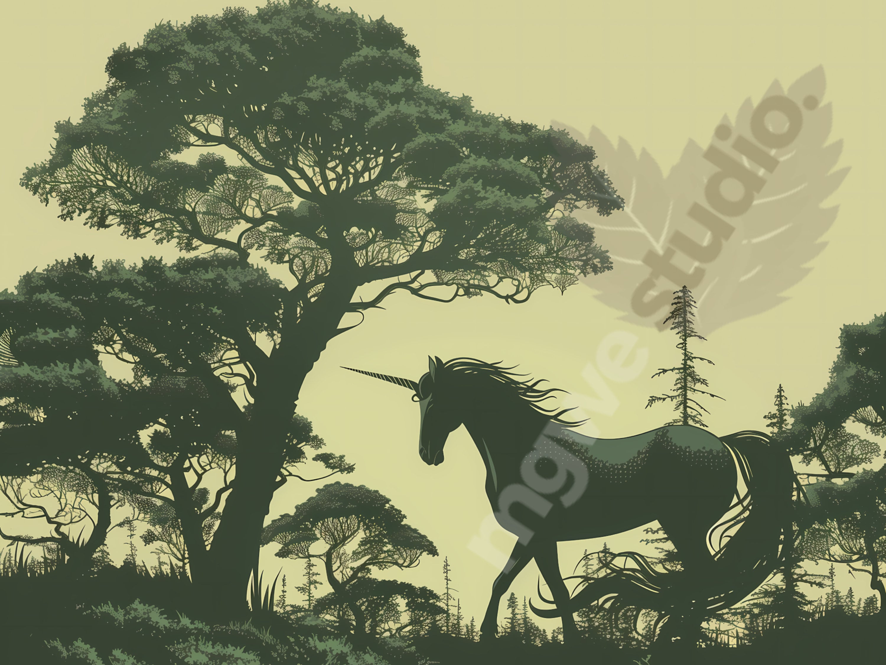 Unicorn Clipart: Fantasy Fabled Unicorn Art Prints (PNG, SVG Digital ...