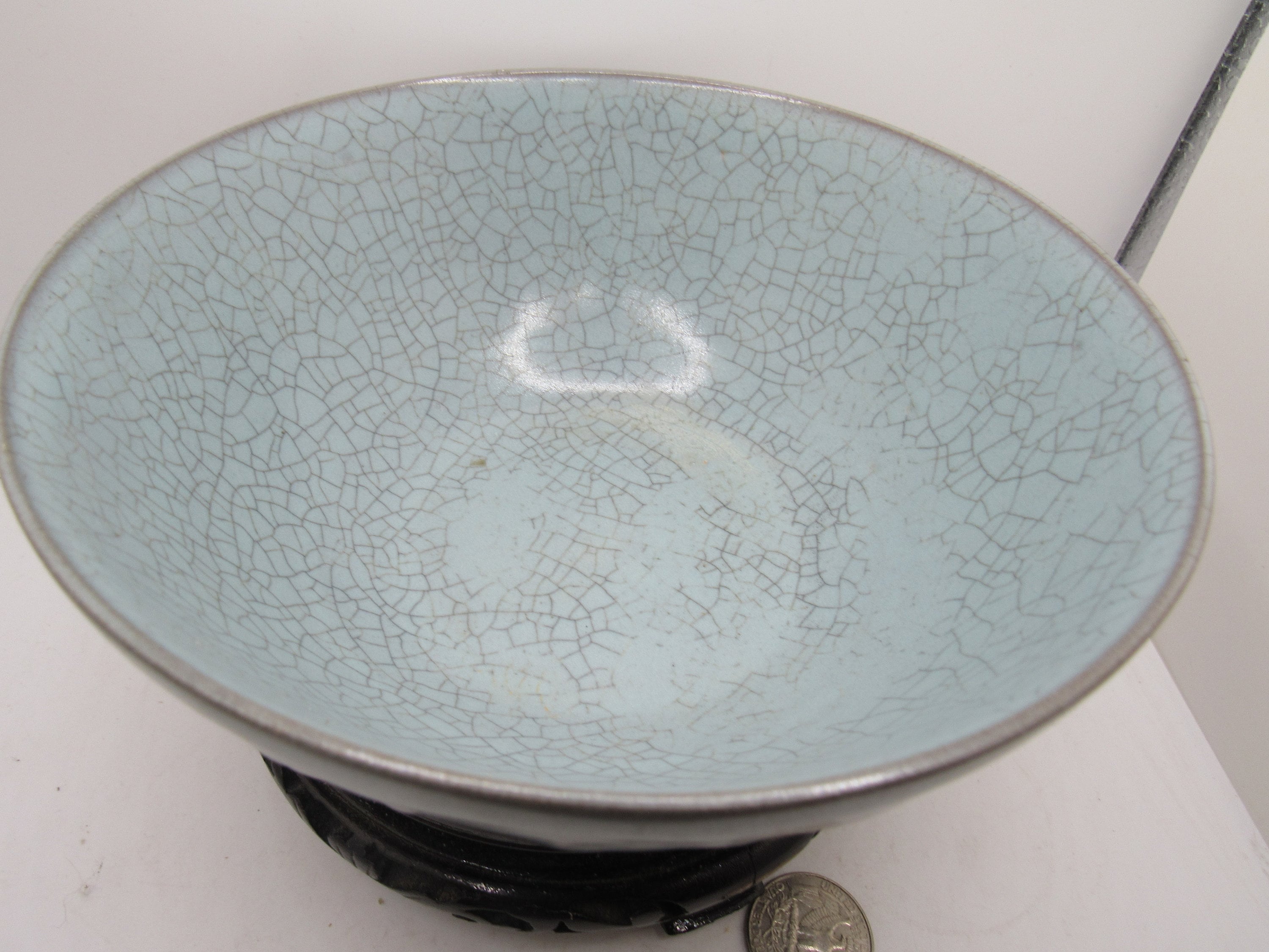 Beautiful Chinese Longquan Crackle Glaze Bowl 6 - Etsy