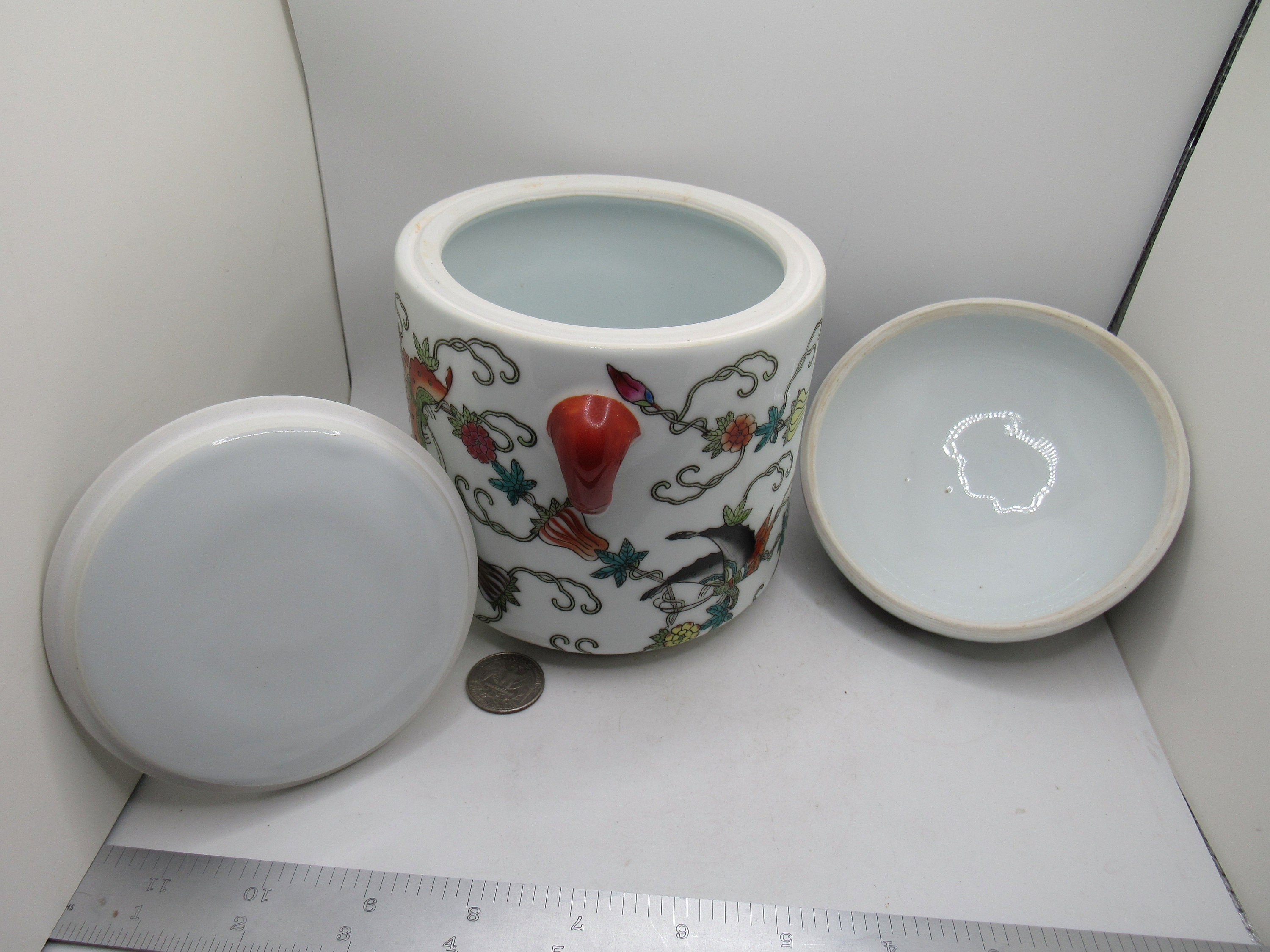 Rare Vintage Chinese Jingdezhen Butterfly Porcelain Steamer - Etsy