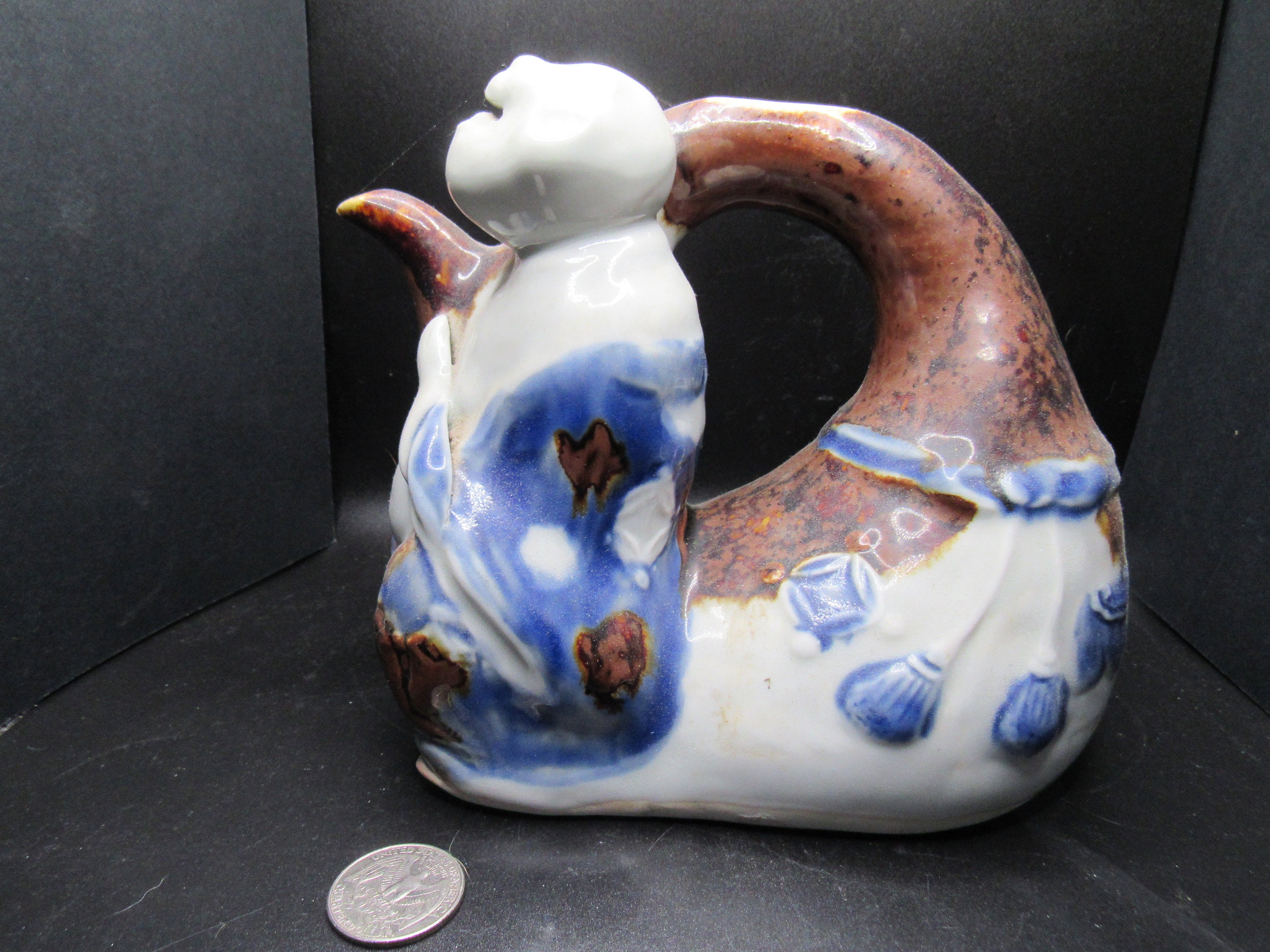 Japanese Antique Large Porcelain Water Dropper With Handle No - Etsy