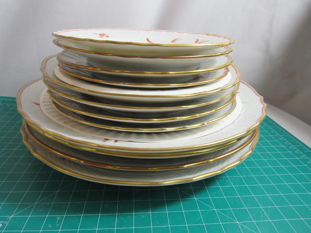 12 Richard Ginori Di Doccia Florence Siena Rust Red Rooster Plates - Etsy