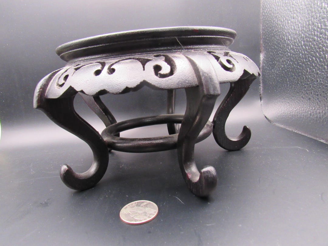 Beautiful Rosewood Chinese Display Stand for Vase/bowl 5 3/8 - Etsy