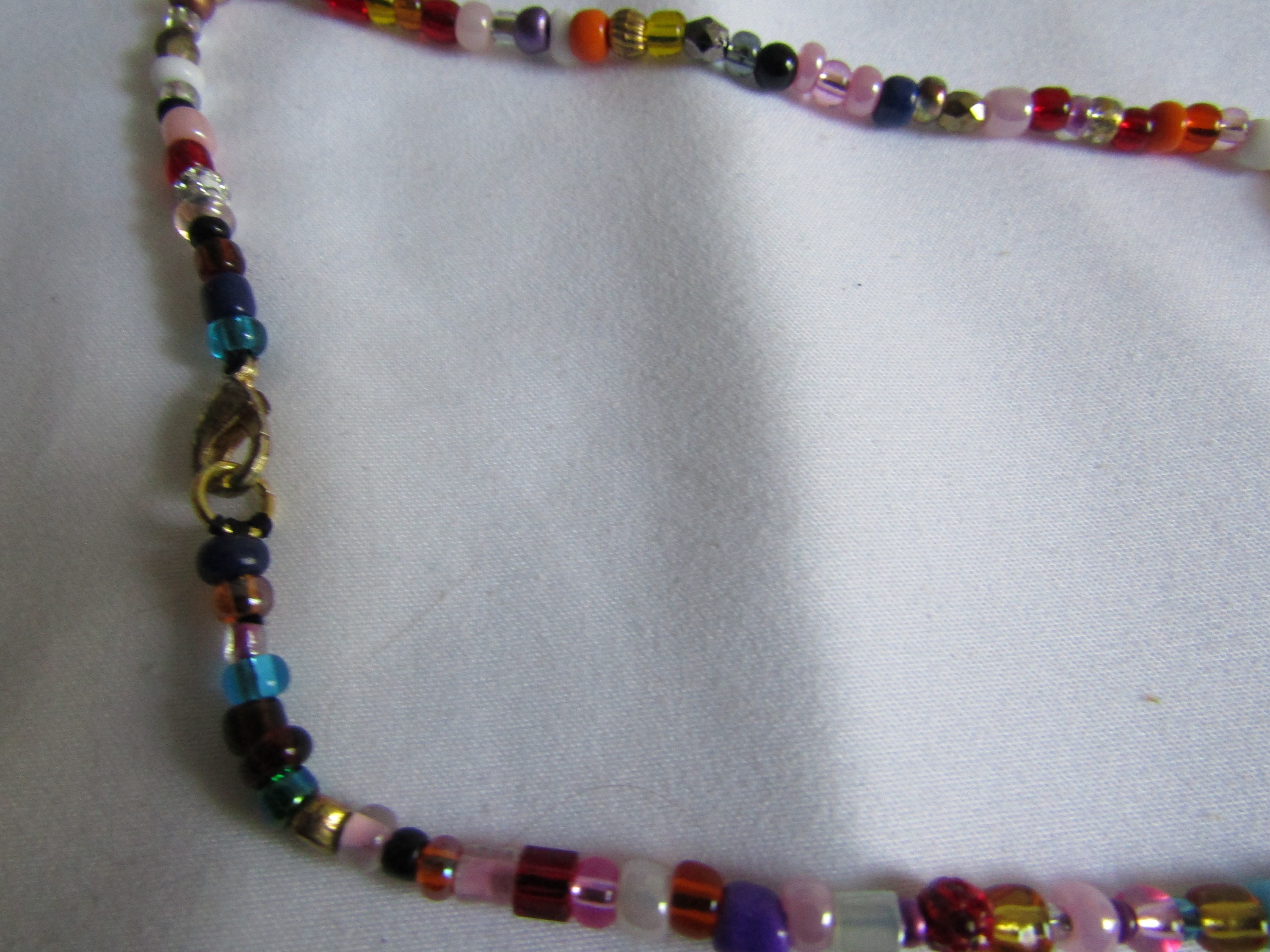 Multi-colored Beaded Glitzy Necklace - Etsy