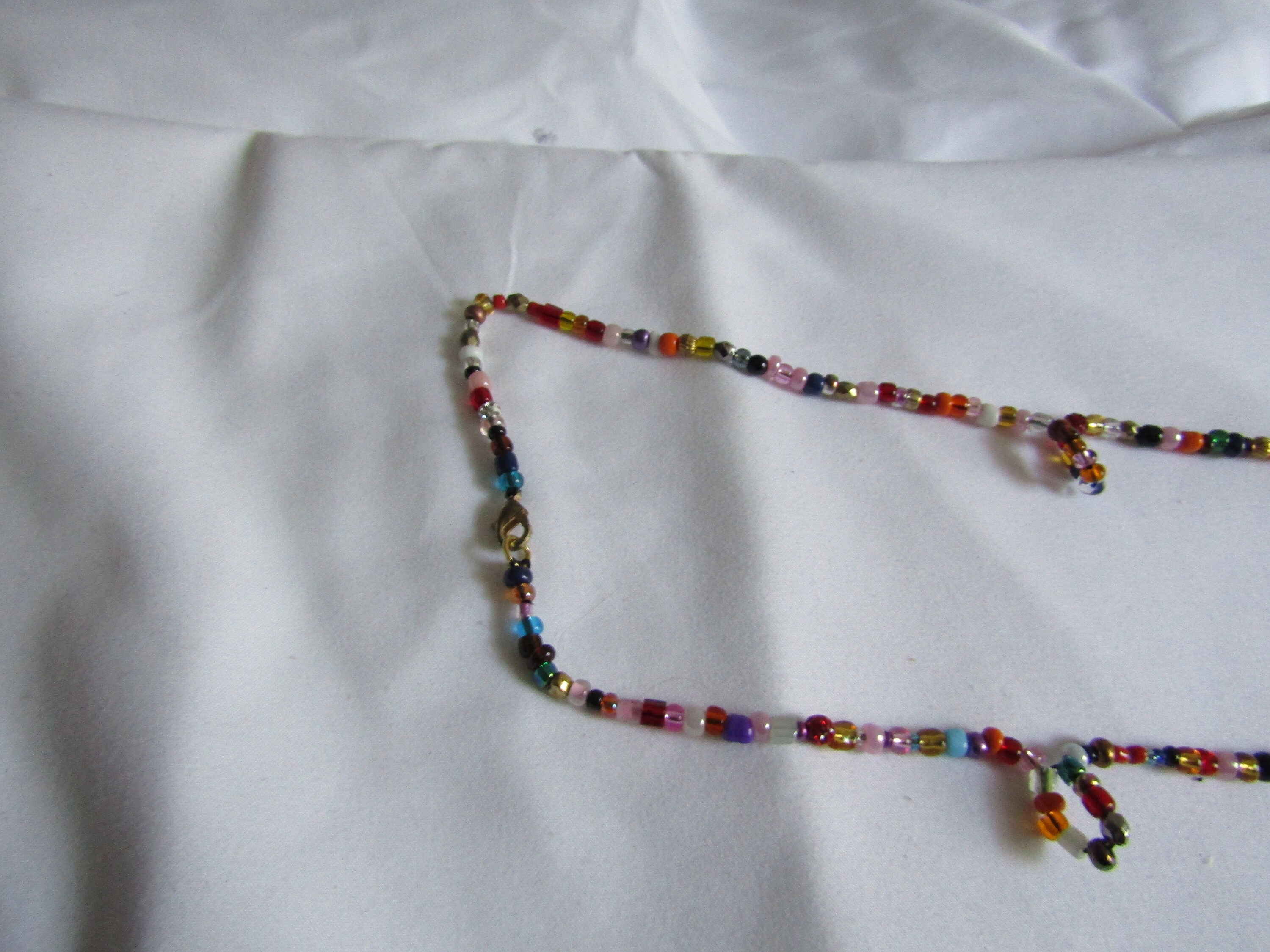 Multi-colored Beaded Glitzy Necklace - Etsy