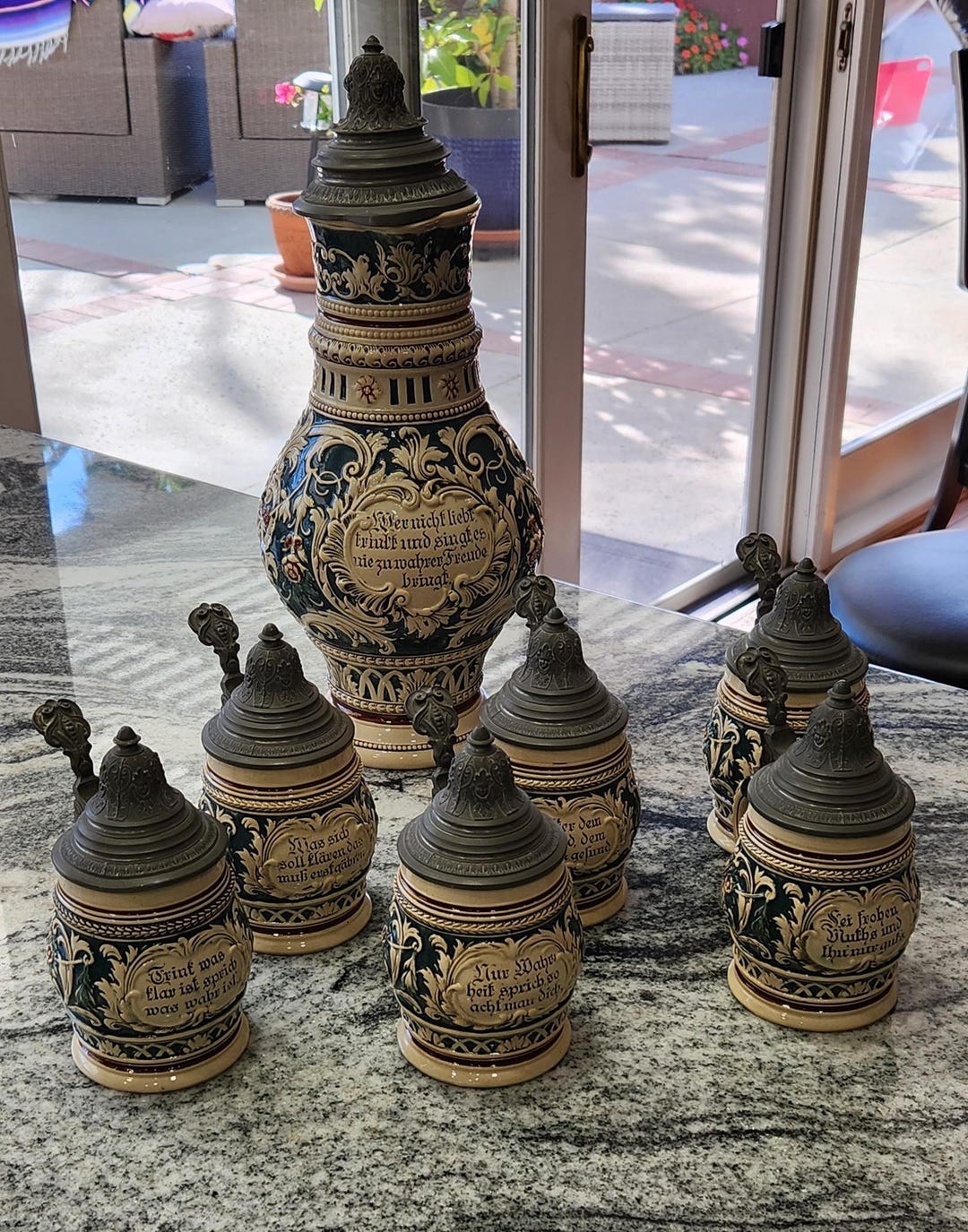 Marzi & Remy Beer Stein Set – Circa 1930s - Etsy