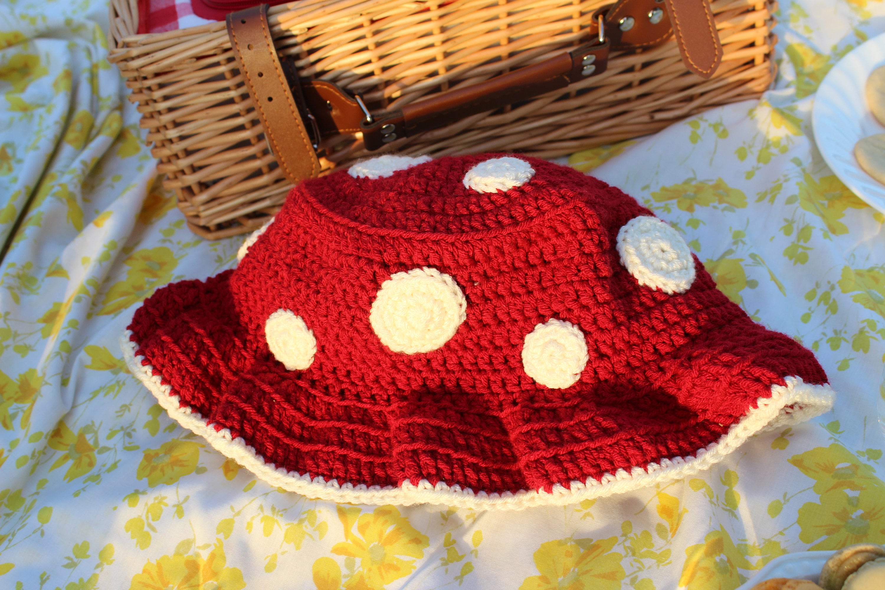Crochet Mushroom Bucket Hat ~ Cottagecore - Etsy