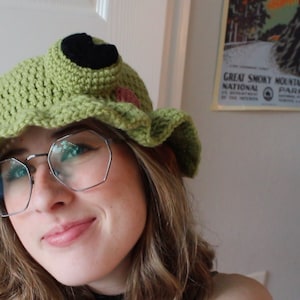 Cute Crochet Frog Bucket Hat - Etsy