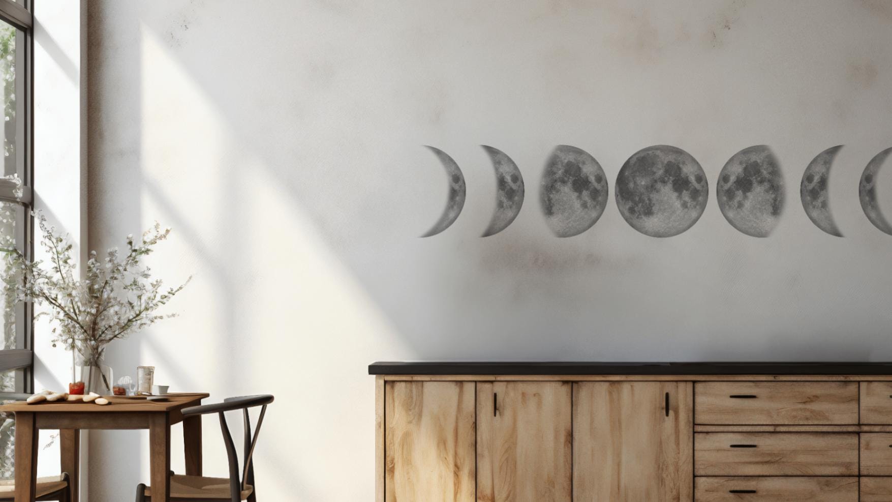 Phases of Luna - Moon Wall Stickers | Classroom, Office, Kids Room ...