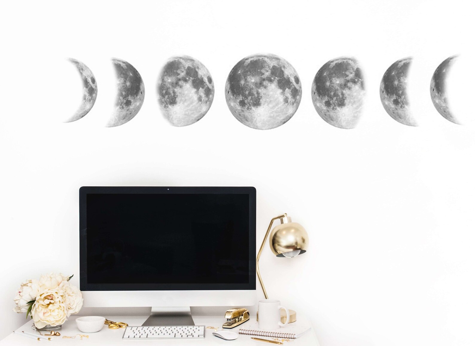 Phases of Luna - Moon Wall Stickers | Classroom, Office, Kids Room ...