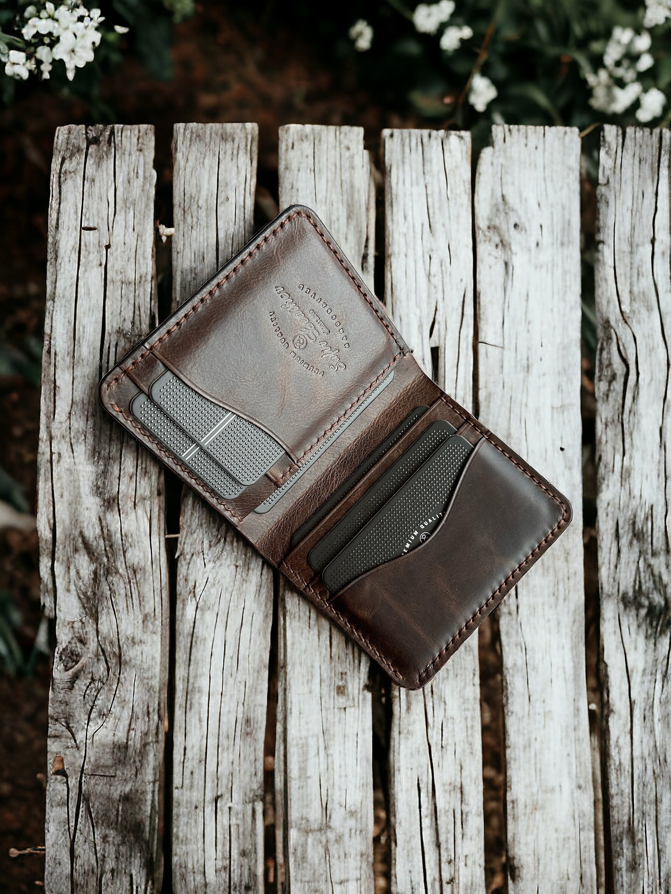 Italian Leather Slim Wallet – Rustic, Minimal and Timeless - Etsy