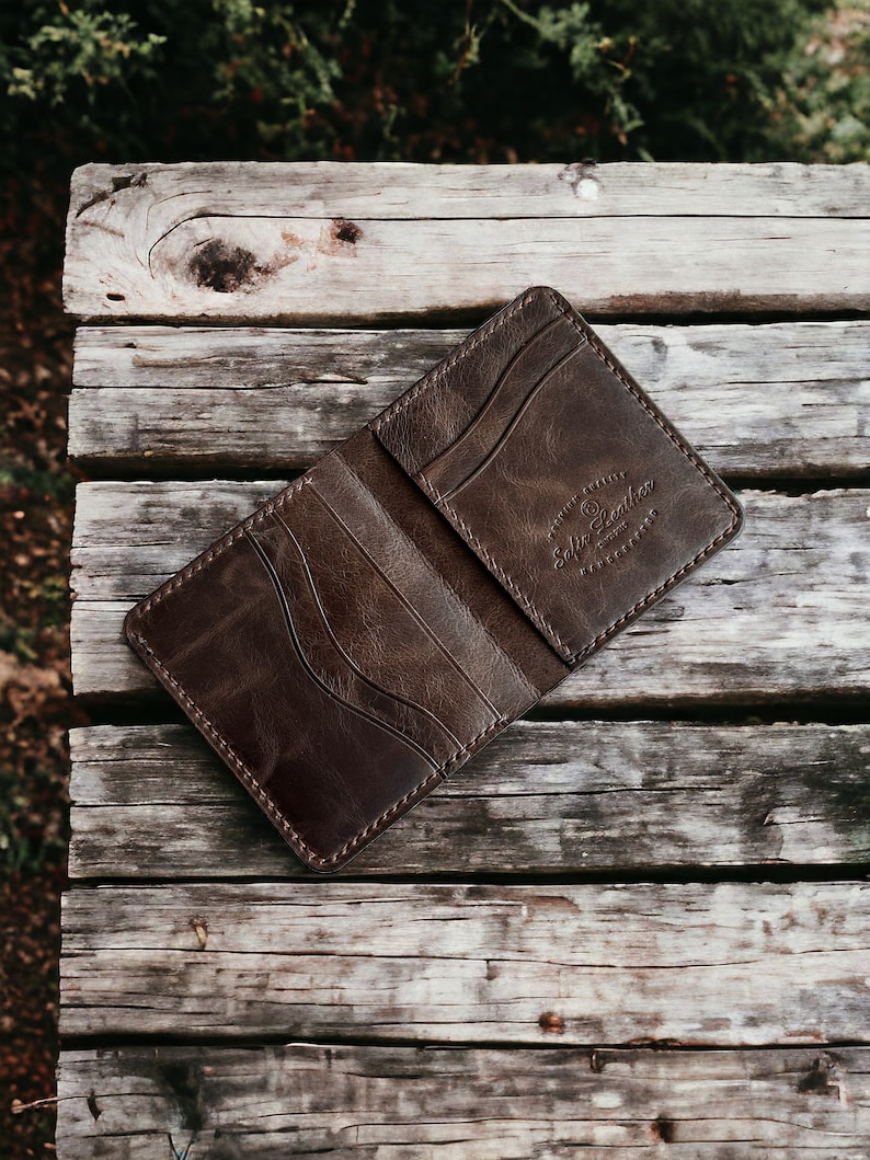 Italian Leather Slim Wallet – Rustic, Minimal and Timeless - Etsy