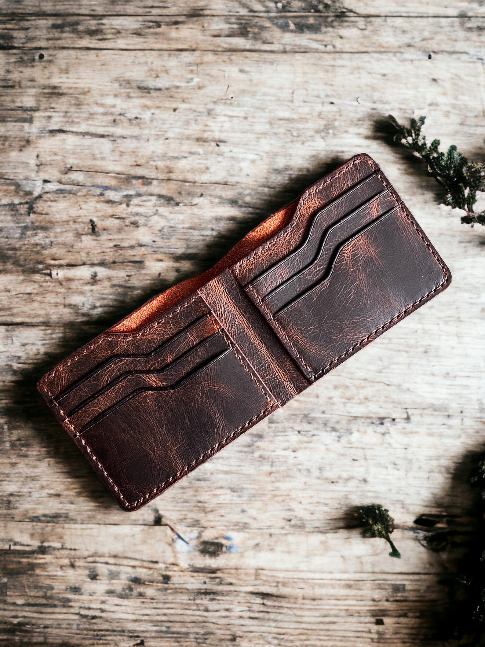Handmade Italian Leather Wallet – Minimalist Slim Design for Men - Etsy