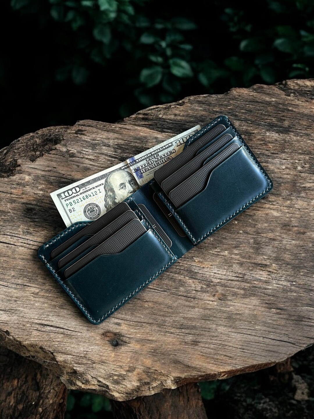 Horwen Handmade Leather Wallet, Personalized Leather Men's Wallet ...