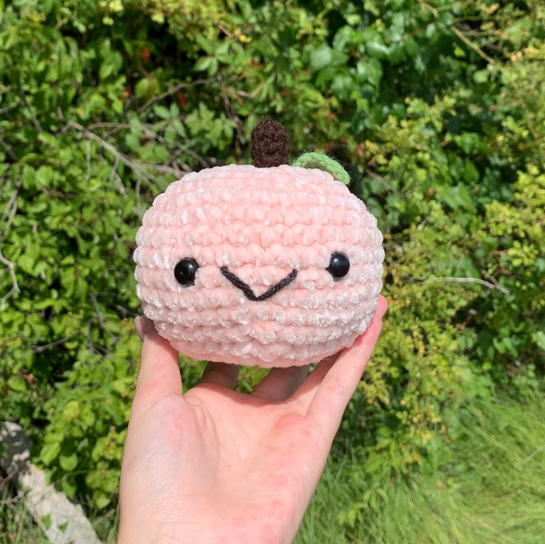 Peach Handmade Crochet Plushie - Etsy