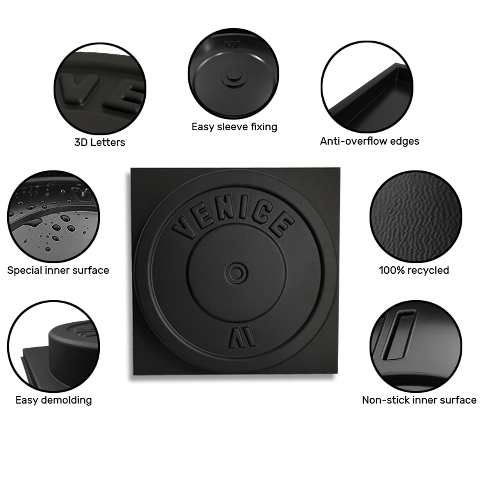 10kg/25lbs Concrete Weight Plates Mold Medium Veniceweights® - Etsy