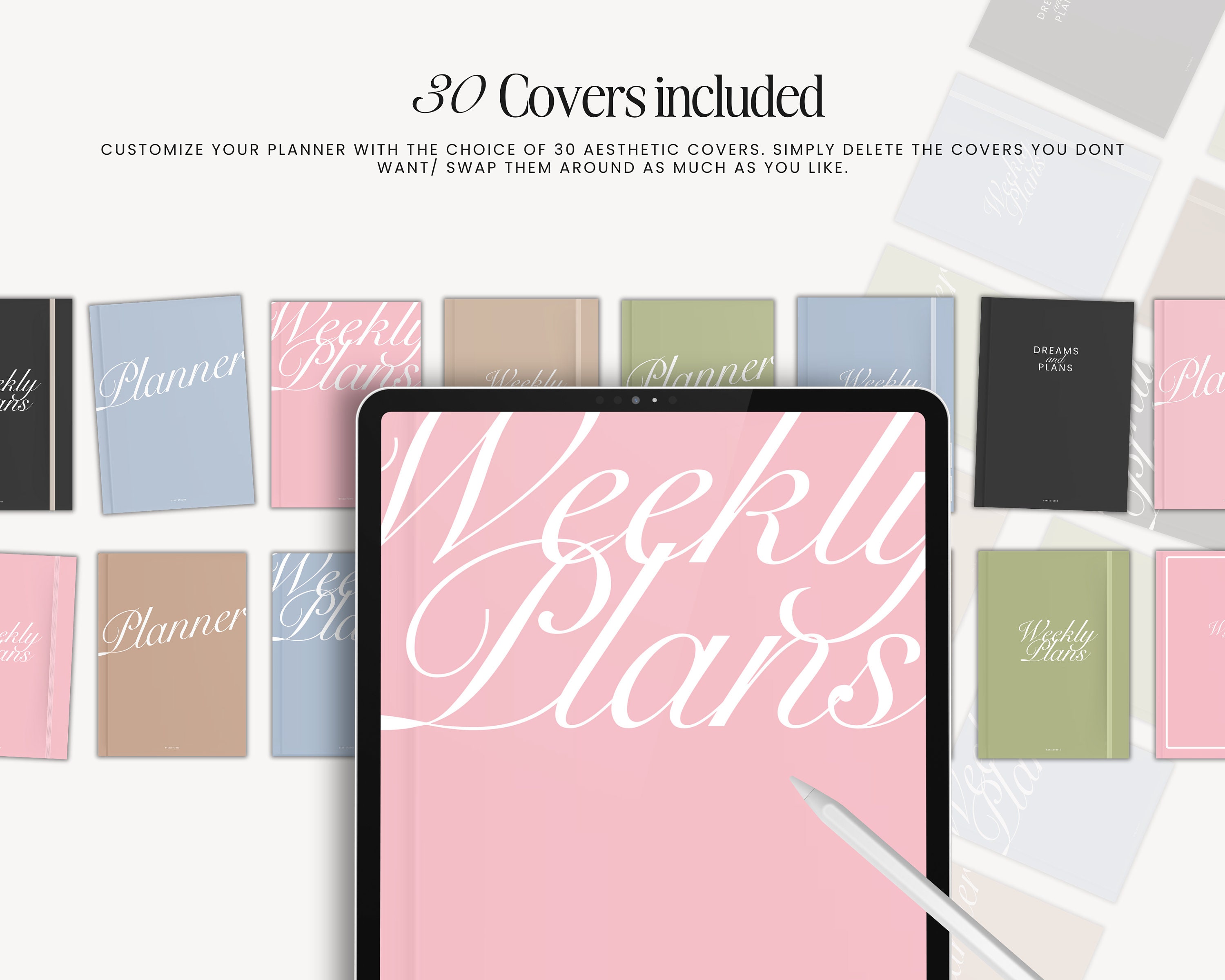 Weekly Digital Dashboard Planner for Goodnotes, Notability, Ipad ...