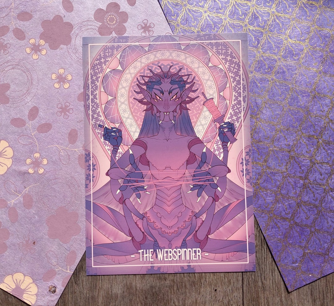 A4/A5 D&D TTRPG Oracle Card Webspinner - Etsy