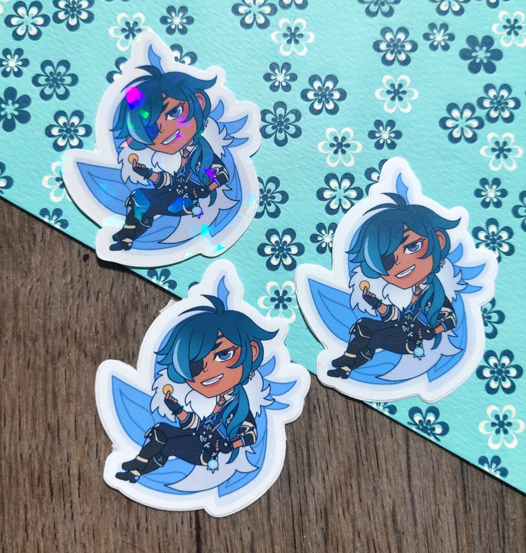 Genshin Impact Kaeya Inspired Vinyl Sticker - Etsy