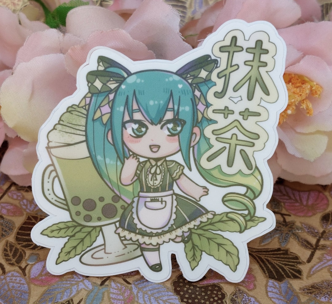 Matcha Hatsune Miku Japanese Green Tea Vinyl Sticker - Etsy