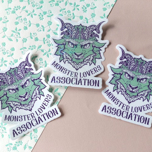 Monster Lover Holographic Sticker - Etsy