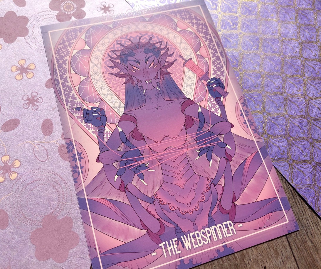 A4/A5 D&D TTRPG Oracle Card Webspinner - Etsy